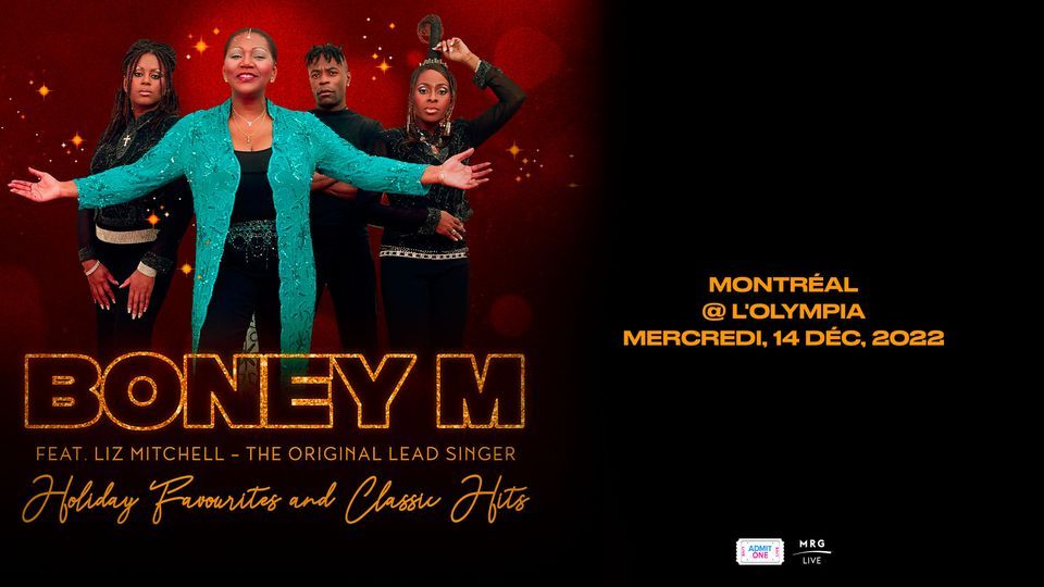 Boney M (feat. Liz Mitchell - The original lead singer) | Montreal ...