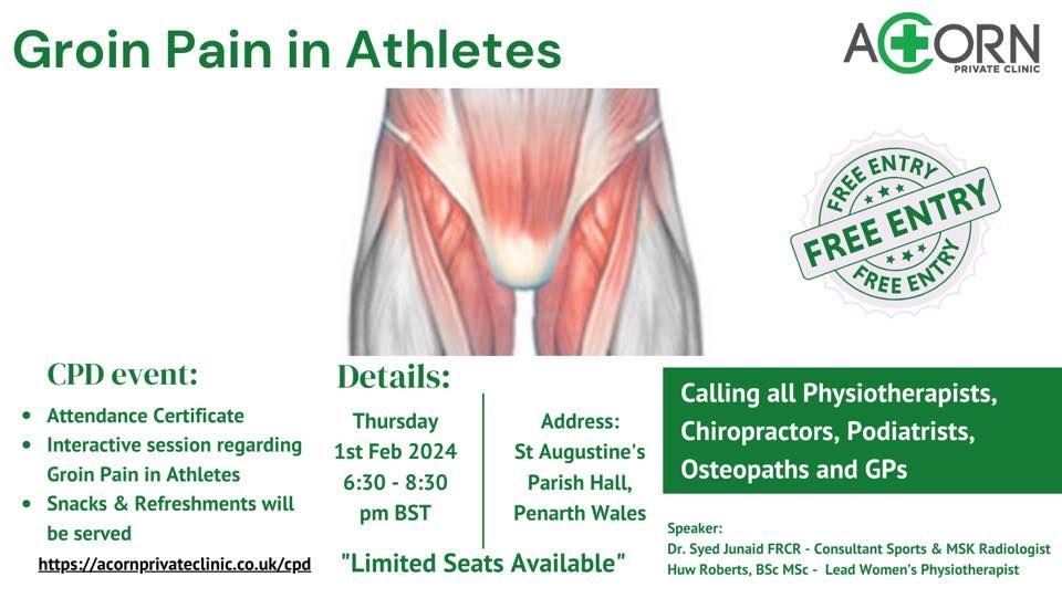 Groin Pain in Athletes (Athletic Pubalgia), St. Augustine's Parish ...