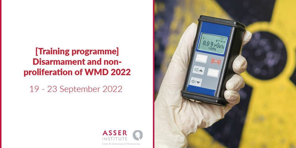[Training programme] Disarmament and non-proliferation of WMD 2022, T.M ...
