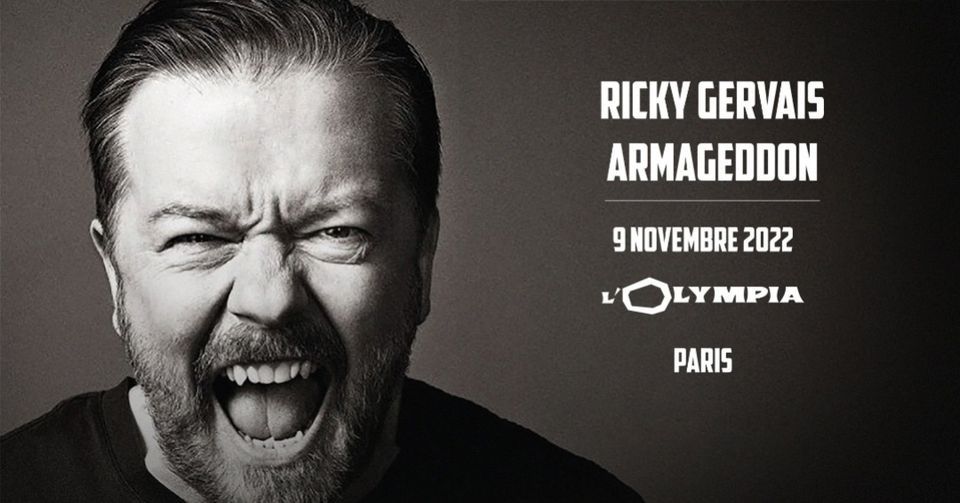 RICKY GERVAIS, L'Olympia, Paris, 9 November 2022