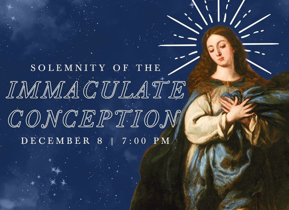 Solemnity of the Immaculate Conception - Parish Feast Day Celebration, St Mary Catholic Church ...