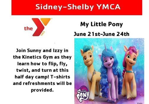 My Little Pony Preschool Gymnastics Camp, Sidney-Shelby County YMCA, 21 ...