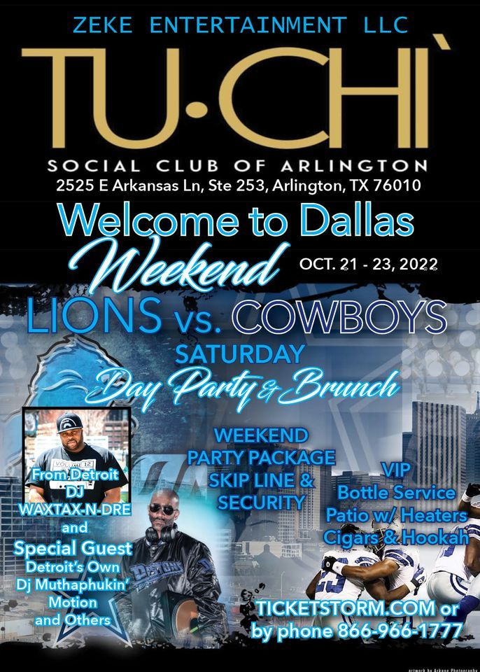 Welcome To Dallas Weekend 2022, Tu•Chi of Arlington, Tema, 22 October ...