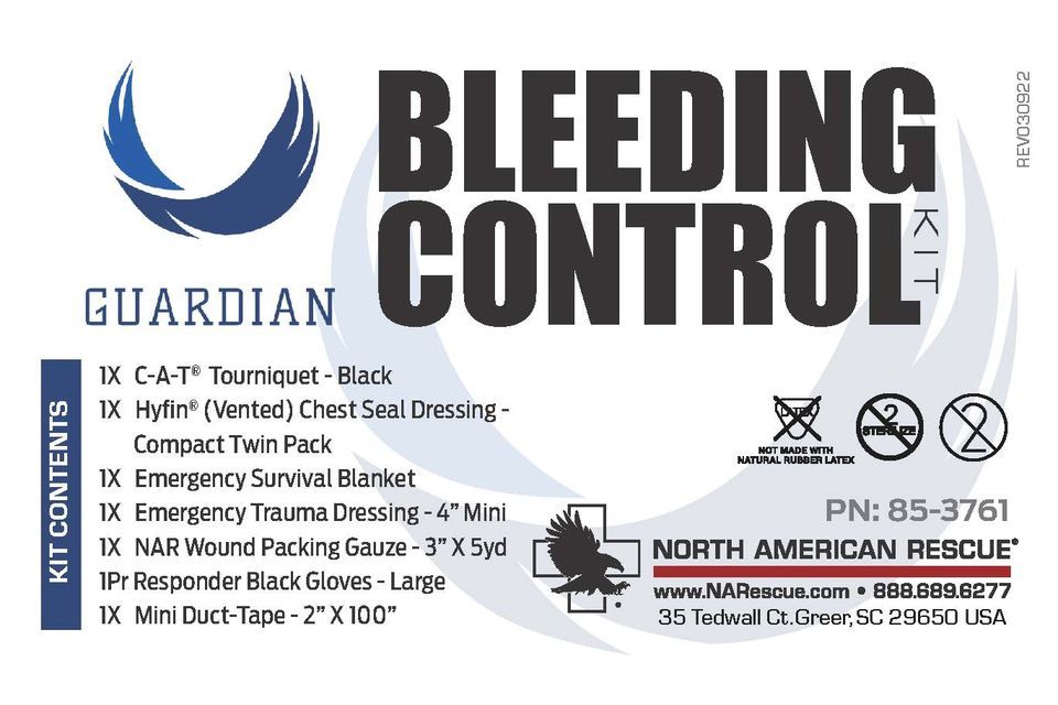 Stop the Bleed Kit with FREE Stop the Bleed Class, TAC-HUB, Phoenix, 23 ...