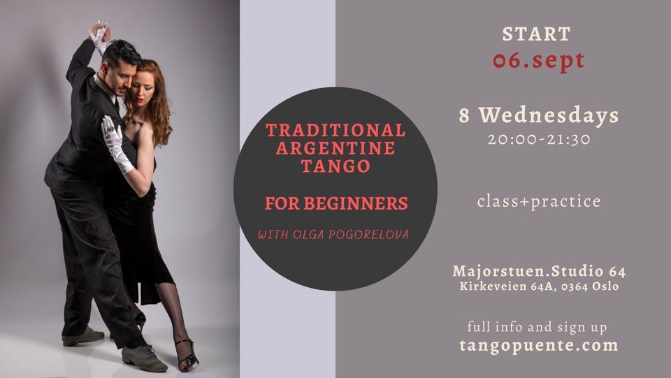 Traditional Argentine Tango for Beginners with Olga Pogorelova, Studio ...