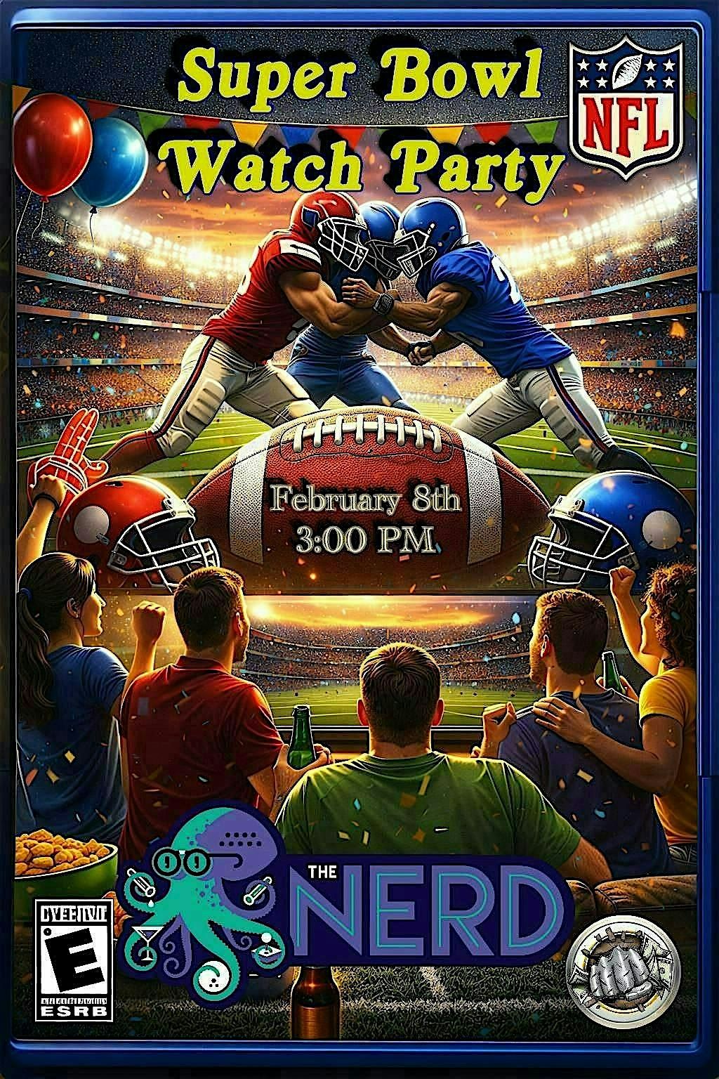 Super Bowl 2026 Watch Party at The Nerd: Open Bar Ticket, The Nerd, Las ...