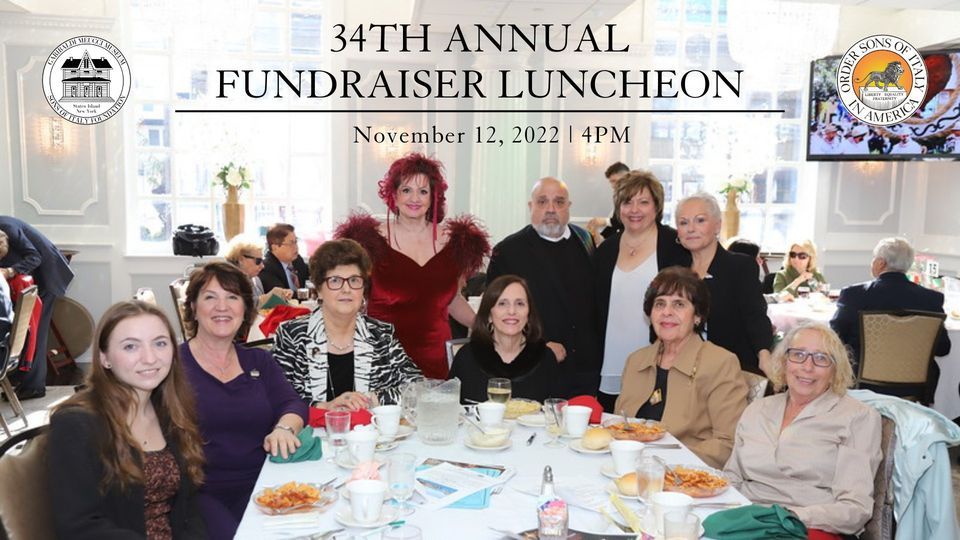 34th Annual Fundraiser Luncheon, The Staaten, Staten Island, 12 November 2022