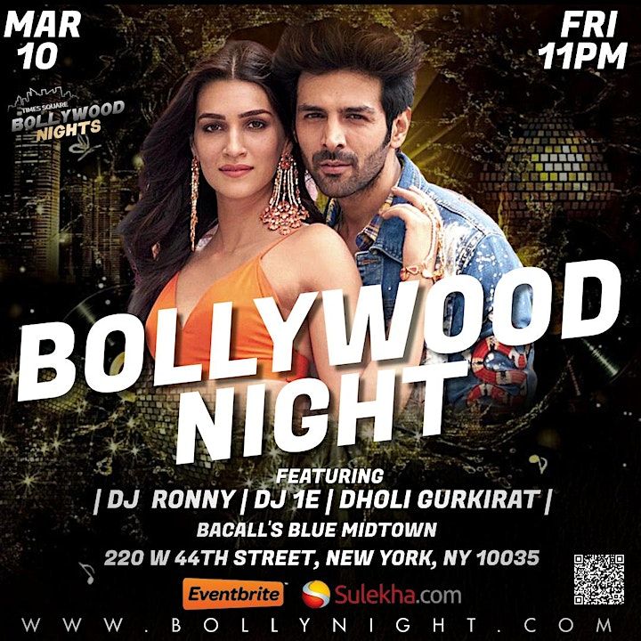 Bollywood Nights Desi Party @Times Square, NYC., Bacalls Blue Midtown ...