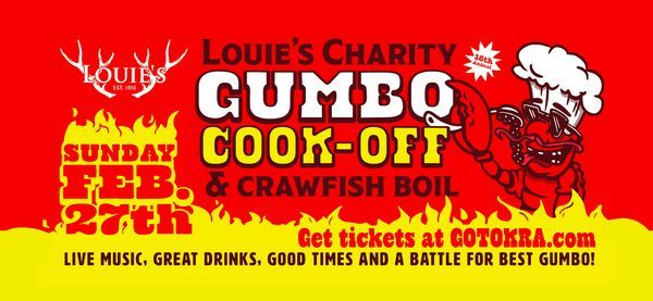 Louies 16th Annual Charity Gumbo Cook-off, Louie's Trophy House ...
