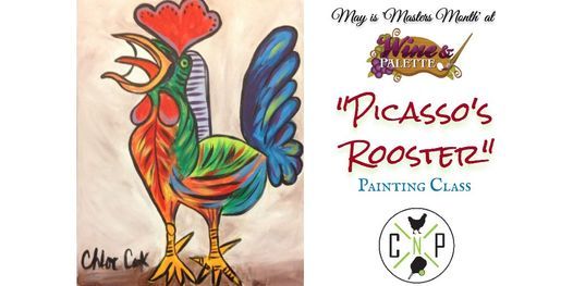 Picassos Rooster - W&P Painting Class, Chicken N Pickle - OKC, Oklahoma ...