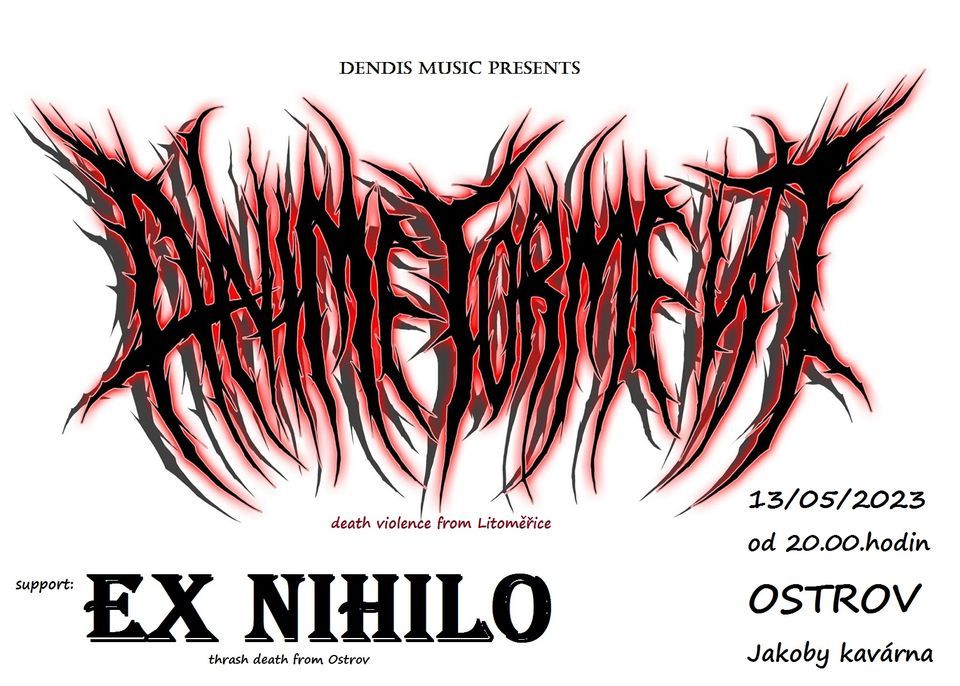 Anime Torment + Ex Nihilo, Jakoby kavárna, Cheb, 13 May 2023