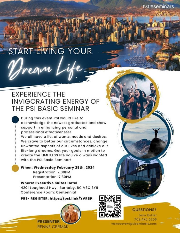 PSI Basic Free Intro | Vancouver, Executive Hotels & Resorts, Burnaby, 28 February 2024