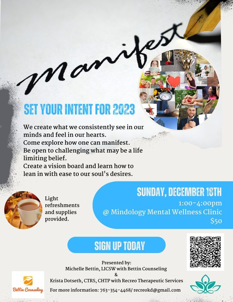 Manifest Vision Board 2023, Mindology Mental Wellness Center, Saint ...