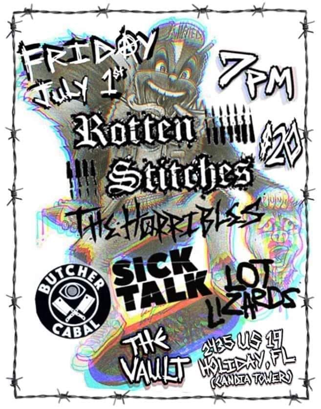Rotten Stitches,The Horribles,Thee Butcher Cabal, The Vault DIY ...