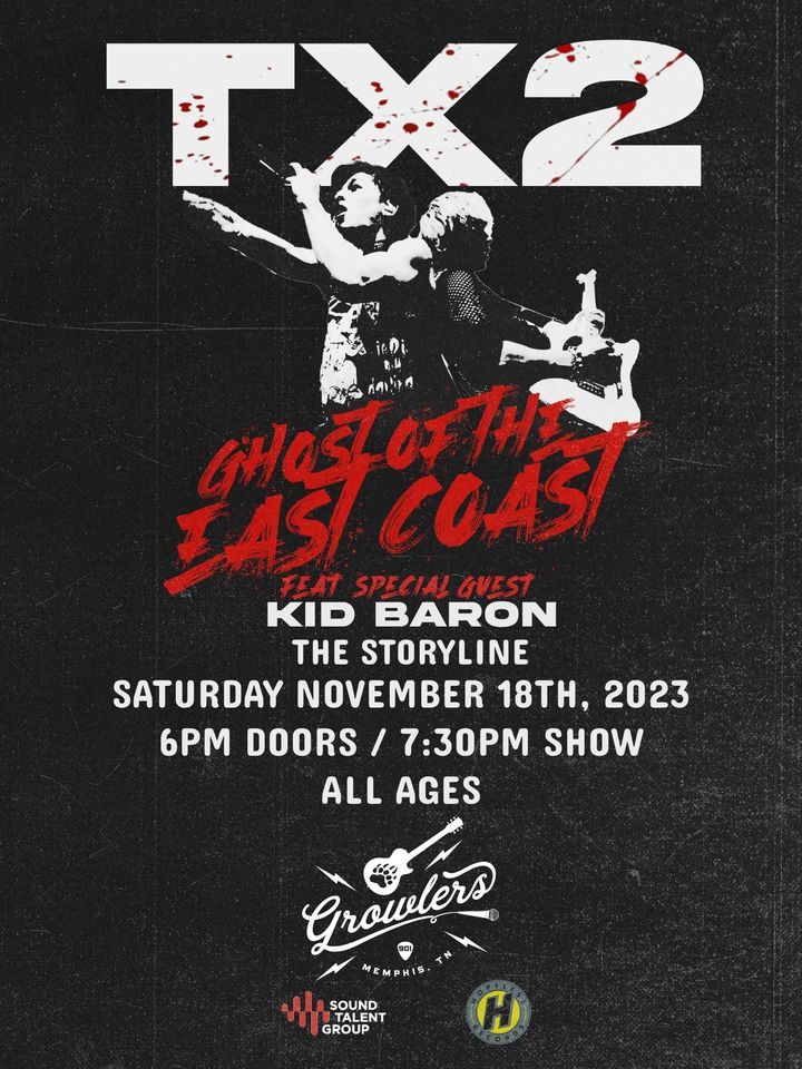 TX2 - Ghost of the East Coast Tour at Growlers - Memphis,TN, 1911 ...