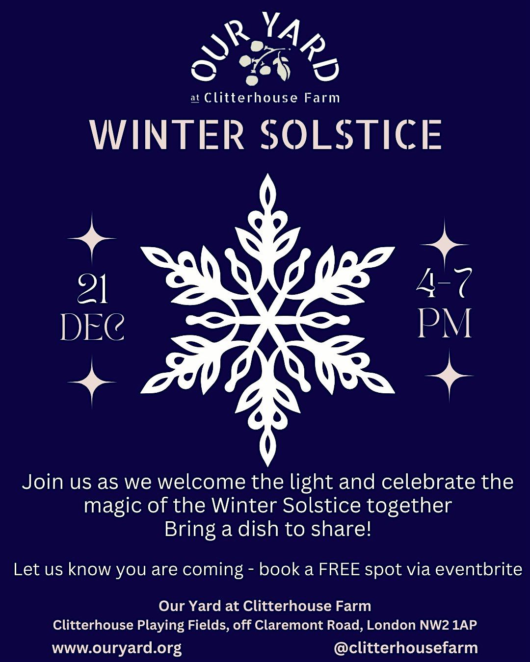 Winter Solstice Community Gathering, Clitterhouse Farm Project, Harrow ...