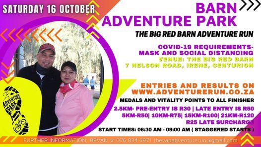 Big Red Barn Run/walk, The Big Red Barn, Centurion, 16 October 2021