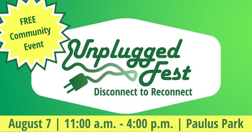 Unplugged Fest 2022 - Lake Zurich Community Event, Paulus Park, Lake ...